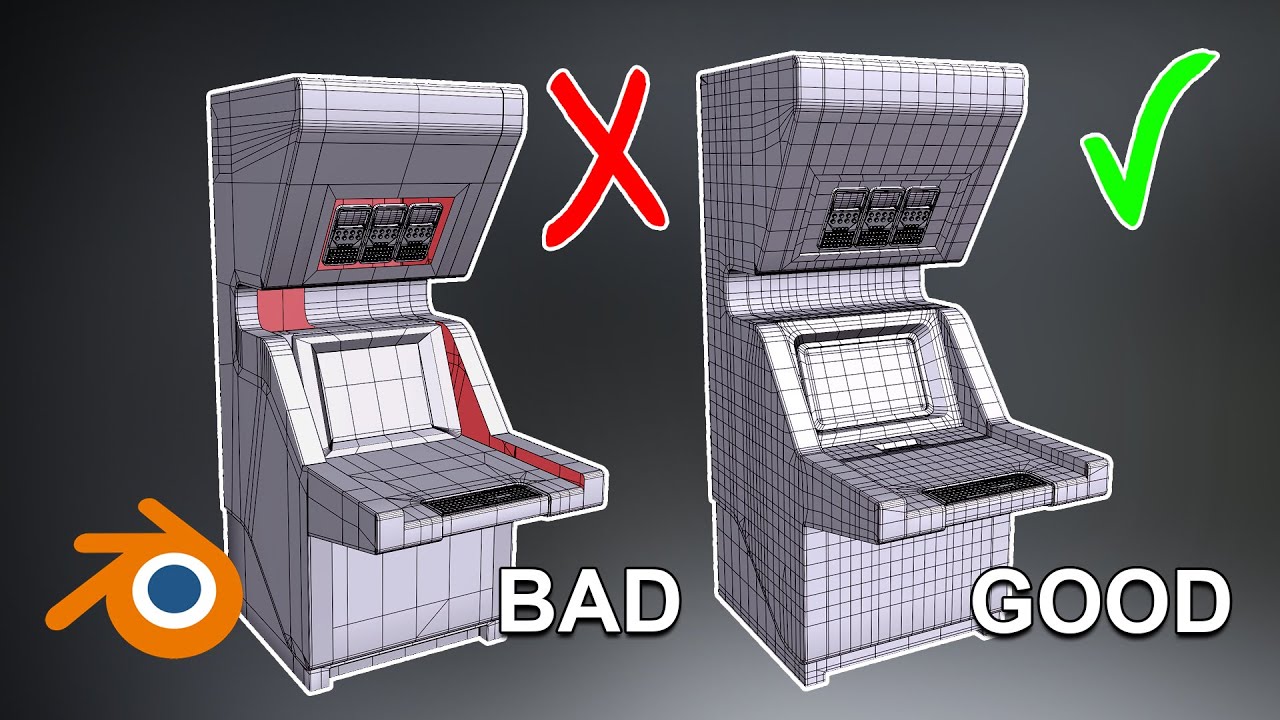 Clean topology for Game Assets - Blender Workflow Timelapse - YouTube