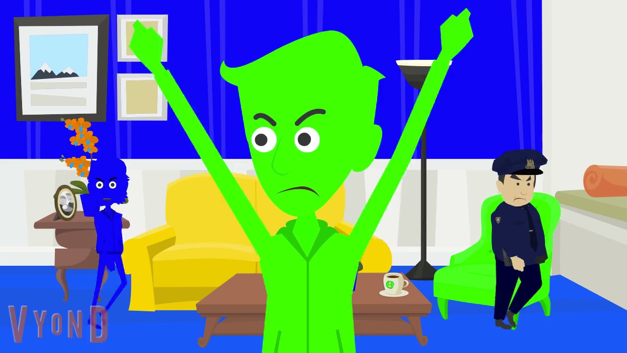 FIXED Blue Bear Says No Mike Animate Gets Arrested - YouTube