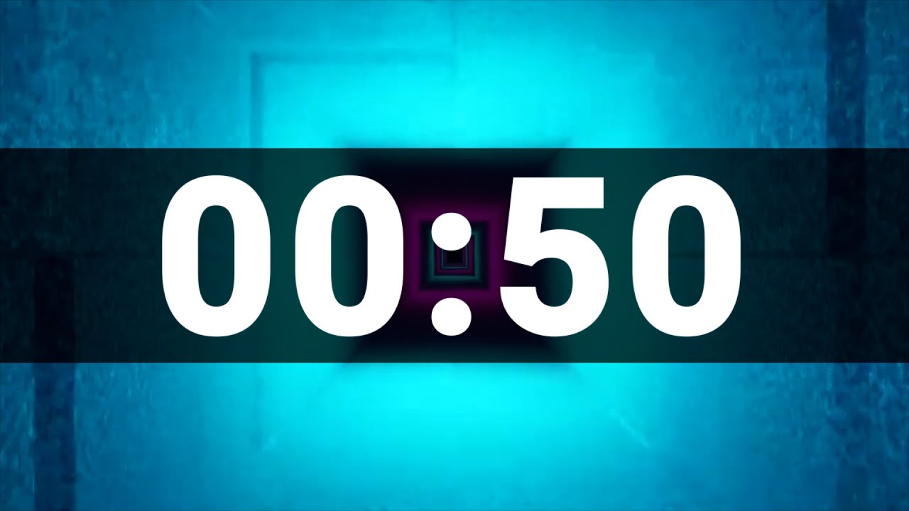 50 Second Timer with Cool Upbeat Music for Kids, Chill Instrumental ...