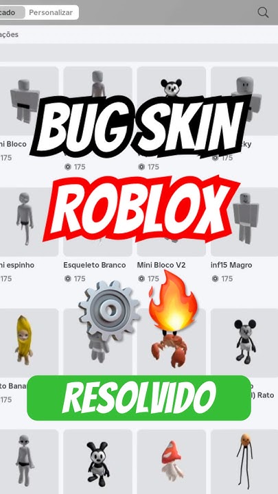 BUG de SKIN ROBLOX (COMO RESOLVER) ⚙️ #shorts #roblox - YouTube