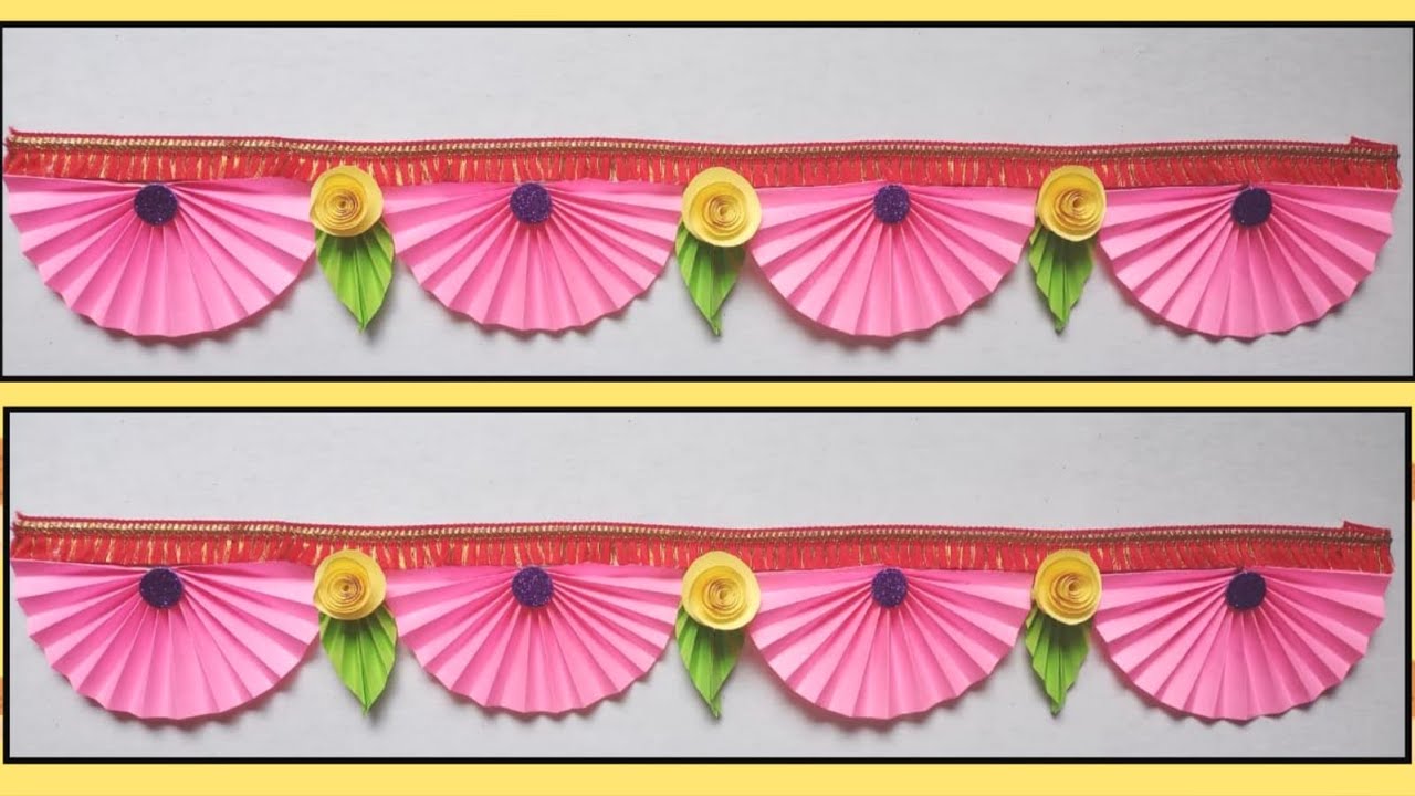 Diwali Decoration | DIY Paper Toran | Beautiful Diwali Door Toran ...