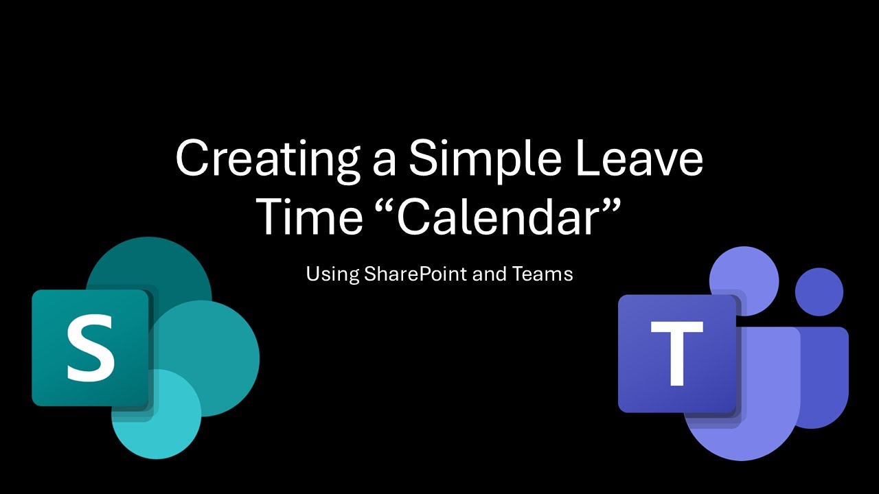 Creating a Simple Leave Time Calendar in SharePoint - Part 2 - YouTube