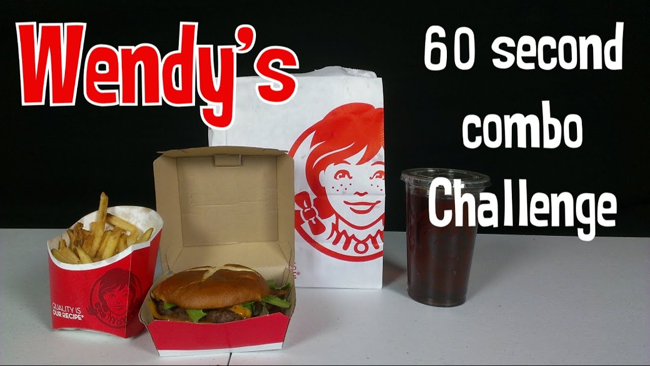Wendy's 60 second combo Challenge - YouTube