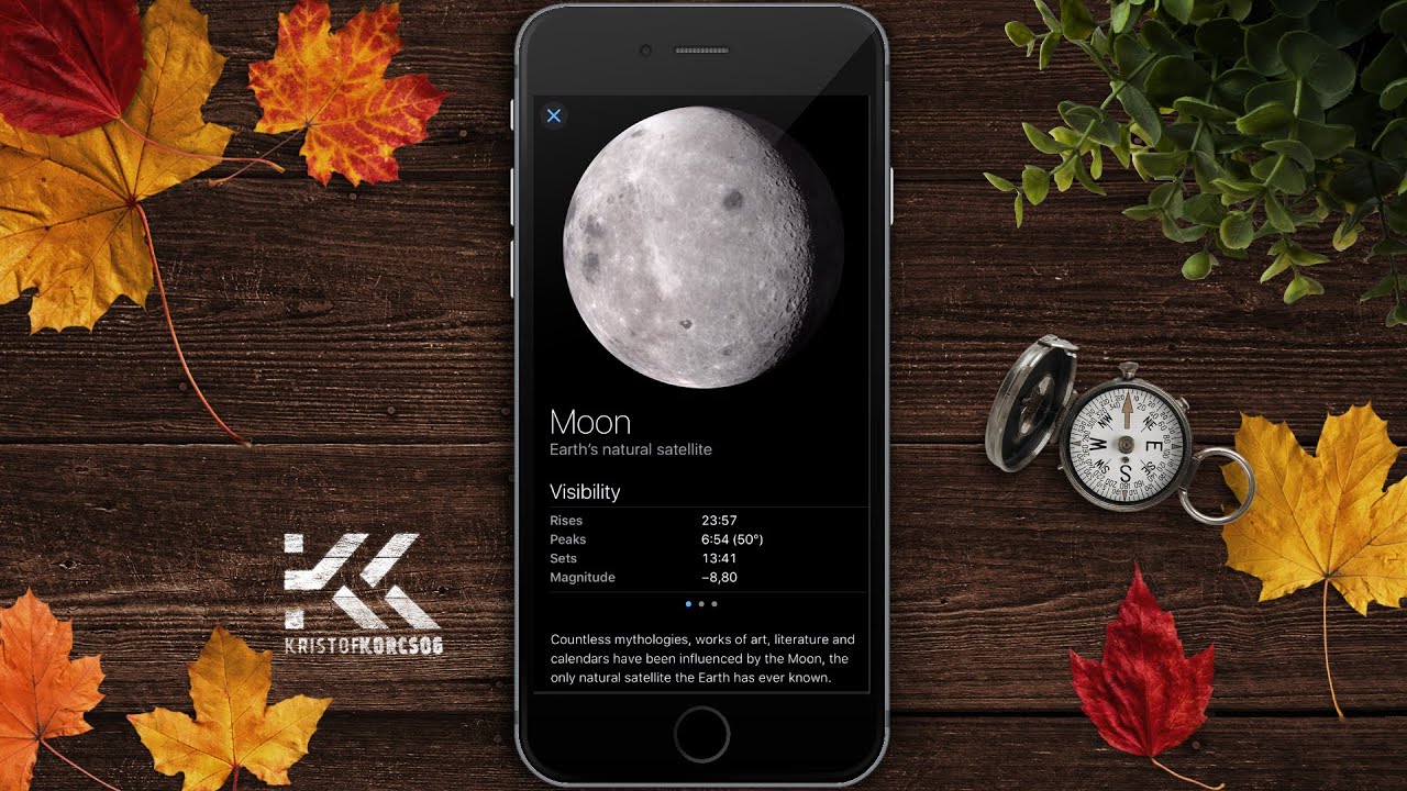 Sky guide iOS app by Fifth Star Labs on iPhone 6S Plus - YouTube