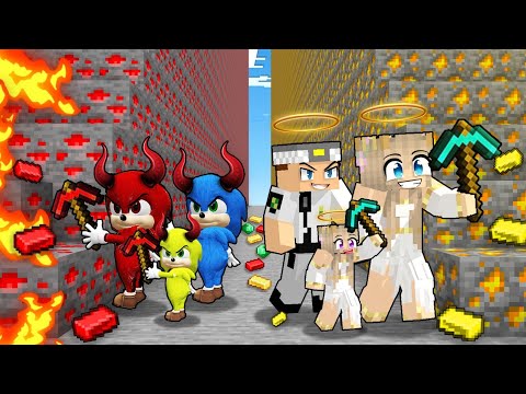 MELEK BERCA AİLE VS ŞEYTAN BEBEK SONİC AİLE MADEN KAPIŞMASI!