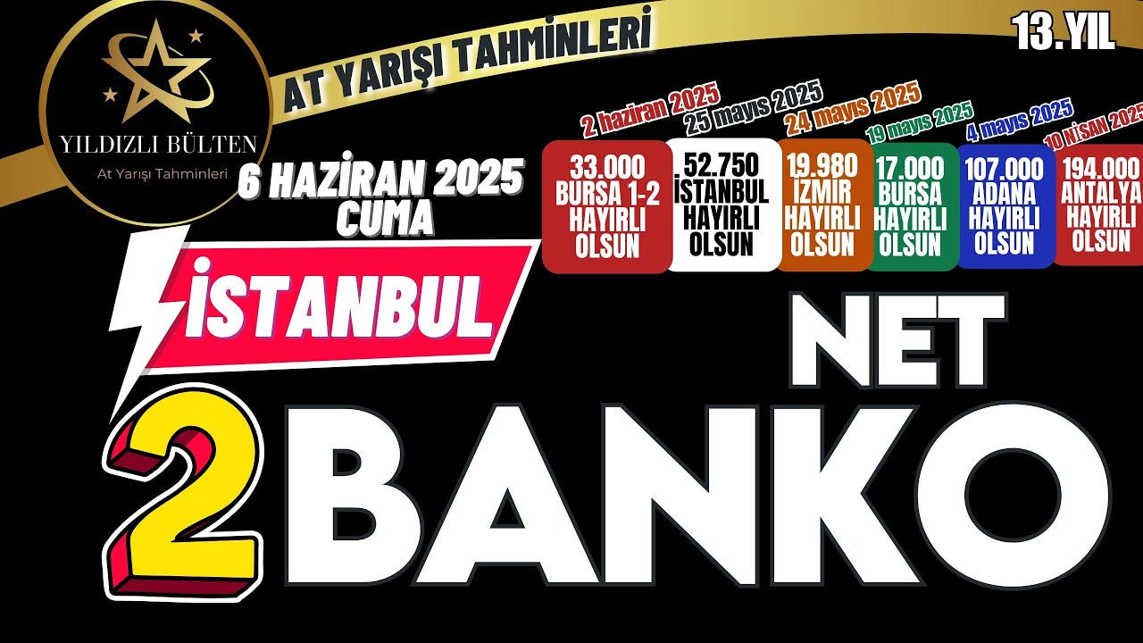 2 NET BANKOO - İSTANBUL At Yarışı Tahminleri - YouTube