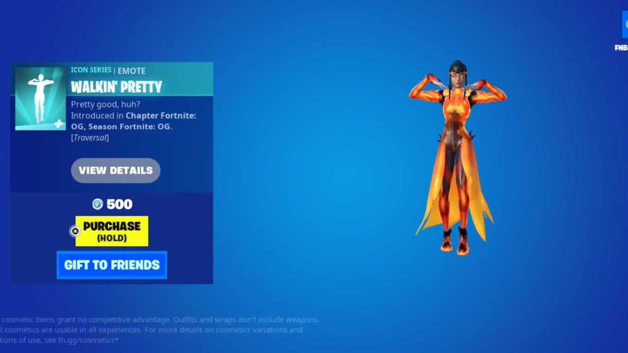 Fortnite Big Boss Vette Walkin' Pretty Emote In Item Shop Hurry Up 😳 ...