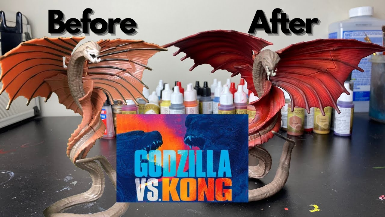 Custom Godzilla Vs Kong Warbat Repaint!! Playmates 2021 Toy - YouTube