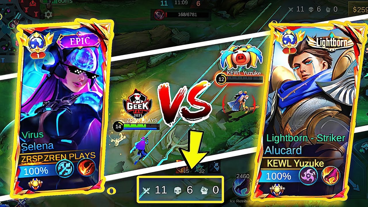 ZREN PLAYS Vs Yuzuke in Mlbb 😱🔥| The famous content creator in Mlbb vs ...