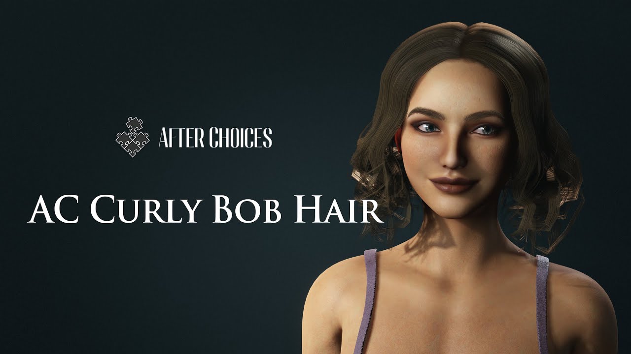 AC Curly Bob Hair (Reallusion Promo) - YouTube