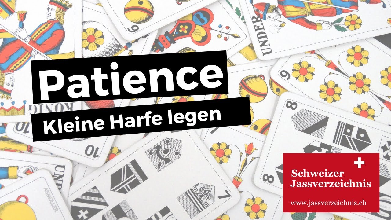 Patience: Anleitung kleine Harfe legen - YouTube
