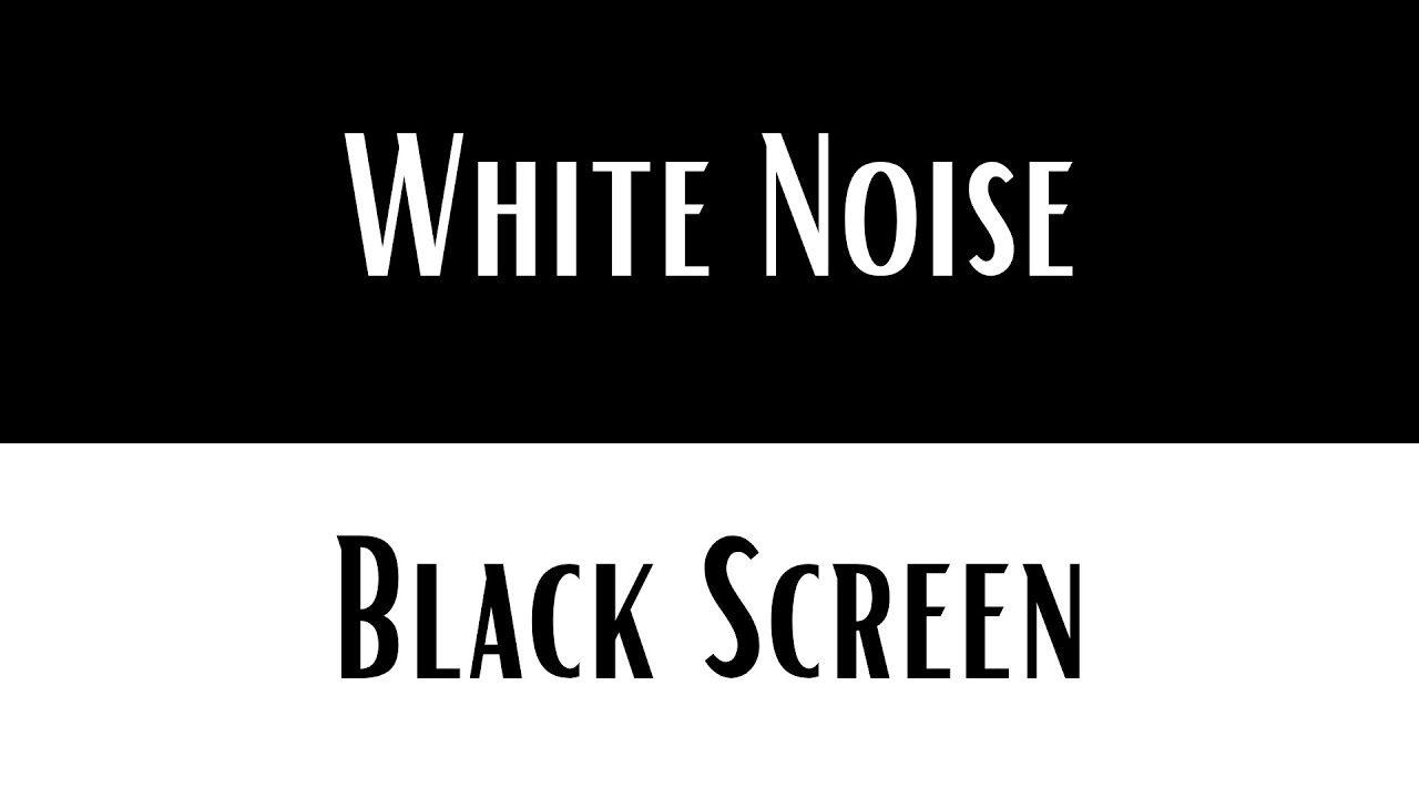 White Noise Black Screen | White Noise for Sleep | 3 Hours Black Screen ...