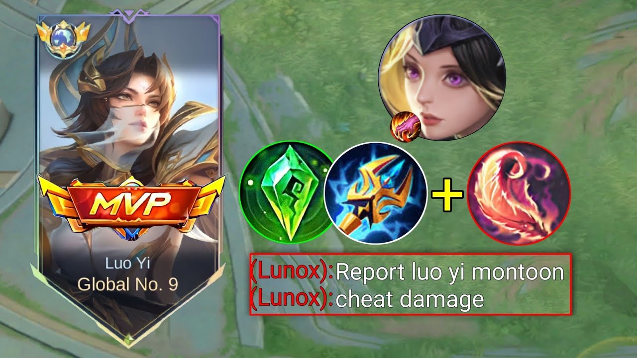 LUO YI BUILD FULL DAMAGE PALING COCOK BUAT COUNTER META LUNOX JUNGLER! |LUO YI BEST BUILD 2024 ...
