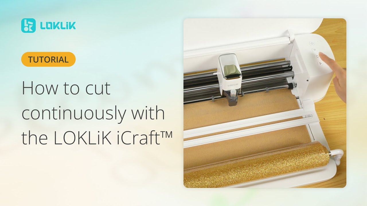 How to cut matless materials (smart vinyl) with LOKLiK iCraft (English ...