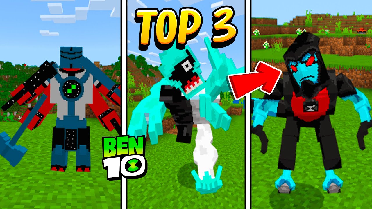ESSES SÃO OS 3 MELHORES ADDONS DE BEN 10 PARA MINECRAFT - YouTube