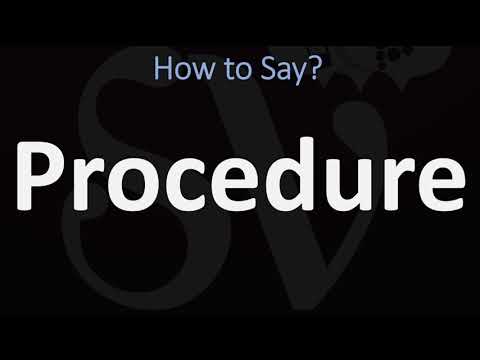 How to Pronounce Procedure? (CORRECTLY) - YouTube