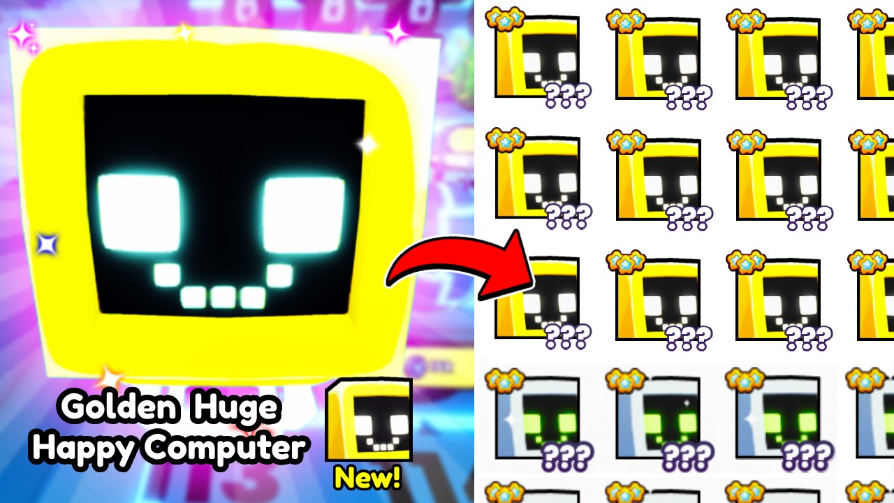 My FREE HUGE LUCK is BROKEN in Pet Sim 99.. (Huge Happy Computer) - YouTube
