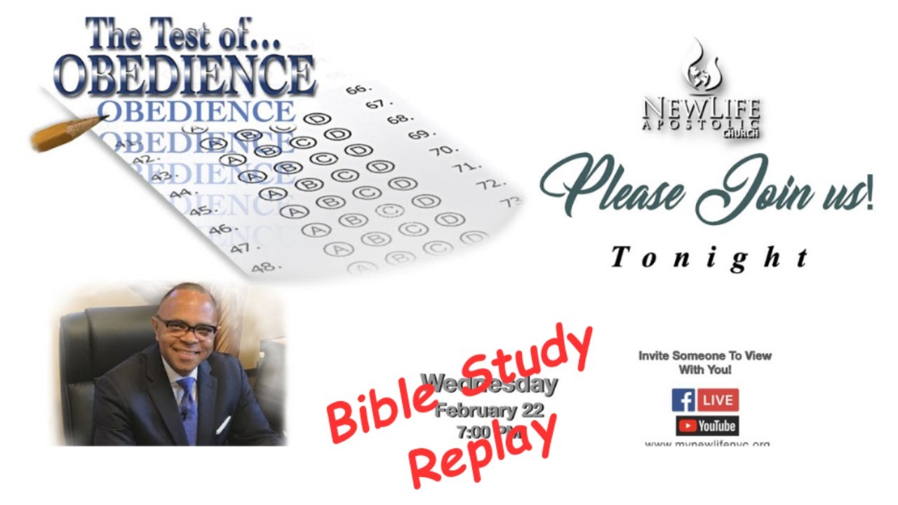 Bible Study Replay - The Test Of Obedience - The Results Of Doubt - YouTube