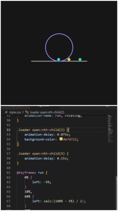 Creative HTML CSS Loading Animation Effects | HTML / CSS Roller Coaster Loader Animation - YouTube