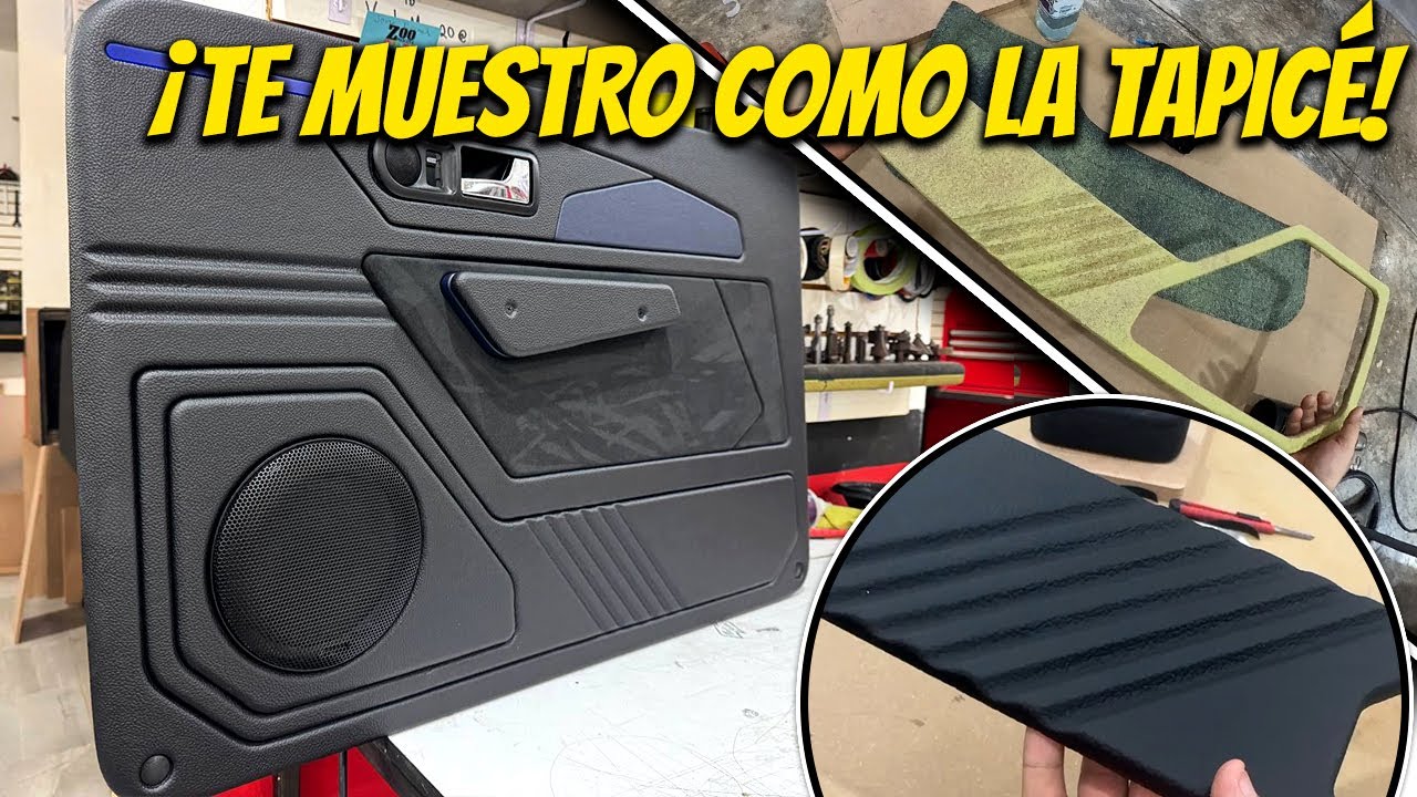 ¡Te enseño como tapicé en vinil parte de la puerta de un Vochito ...