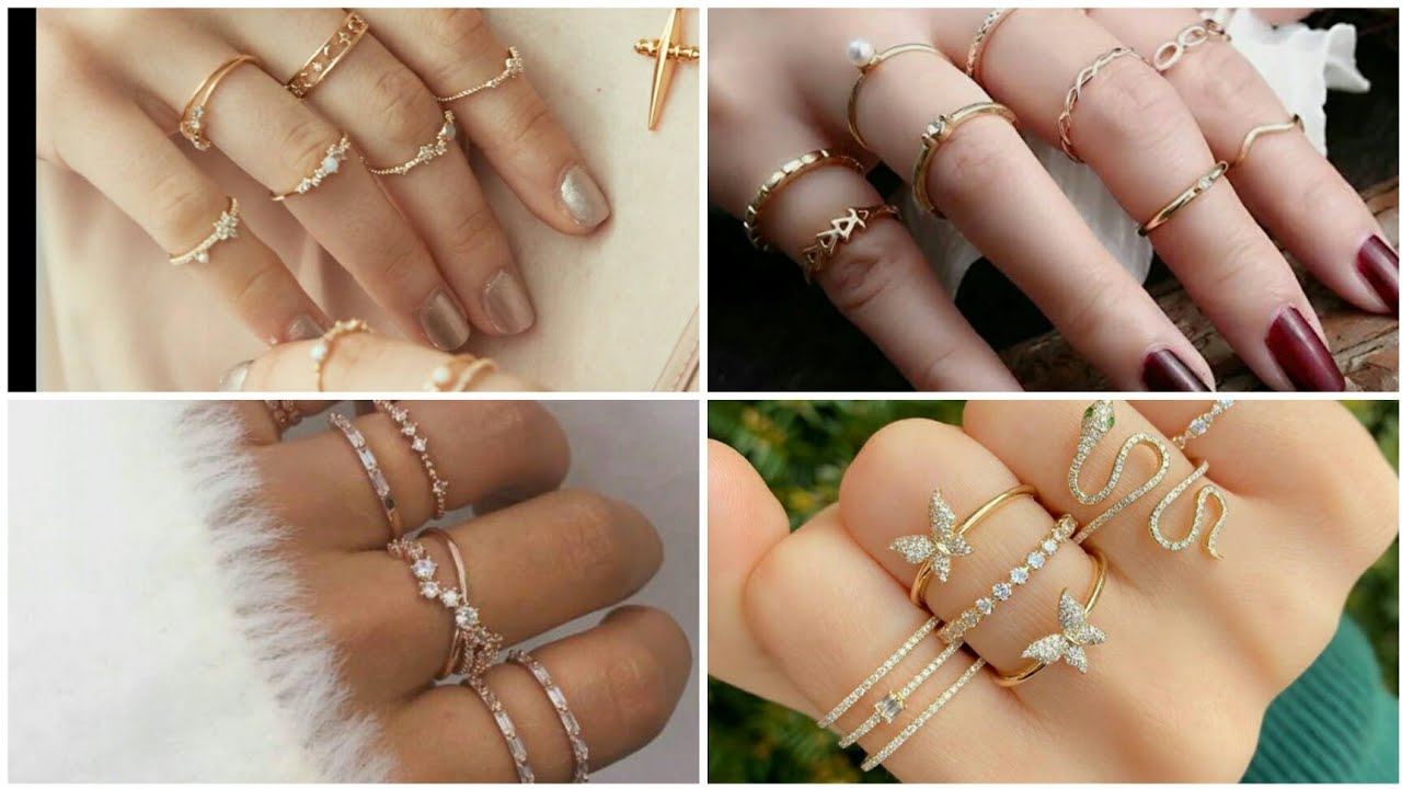 girls hand accessories rings ideas || stunning hand rings || jewellery ...