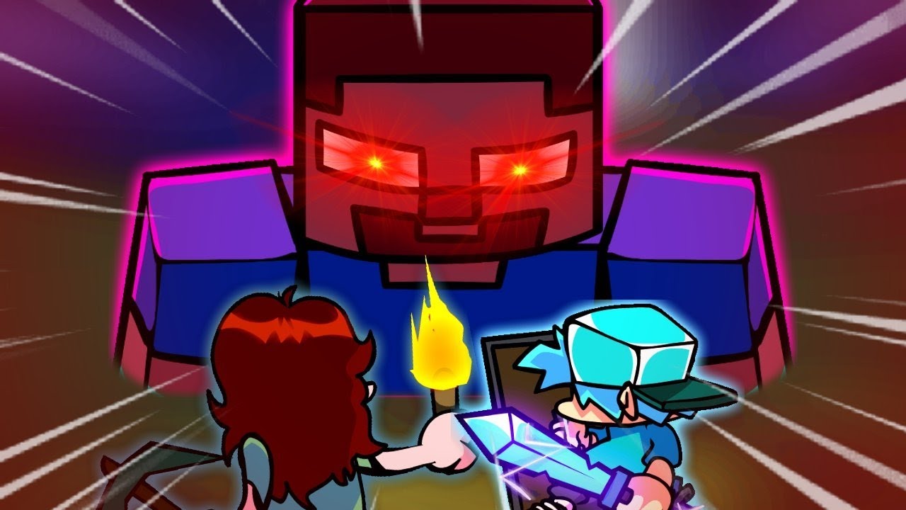 FNF VS HEROBRINE REBORN | REBORN TALES FULL WEEK ANDROID - FUNKIN EDITION IN FNF PE.MOD PART 1 ...