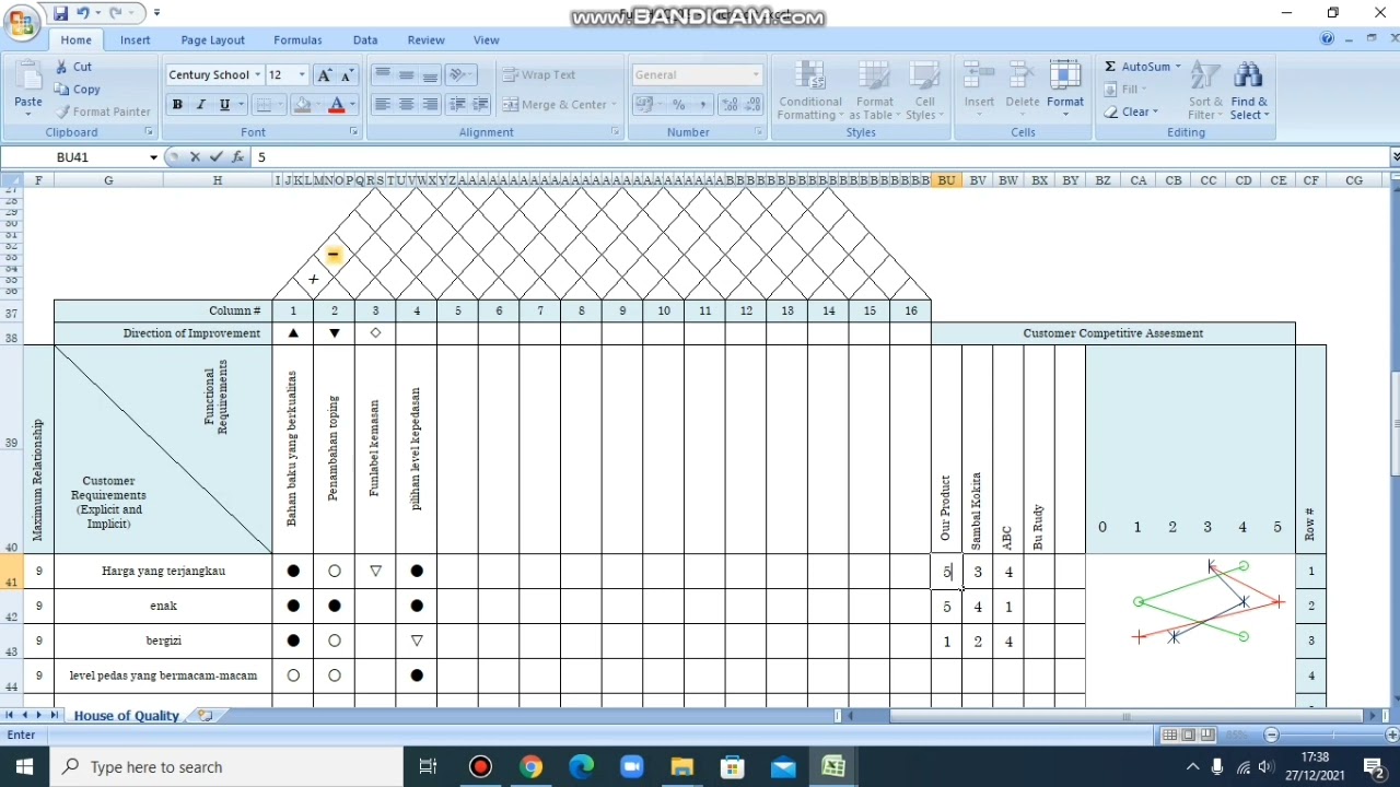 Tutorial Membuat House Of Quality (HOQ) - YouTube