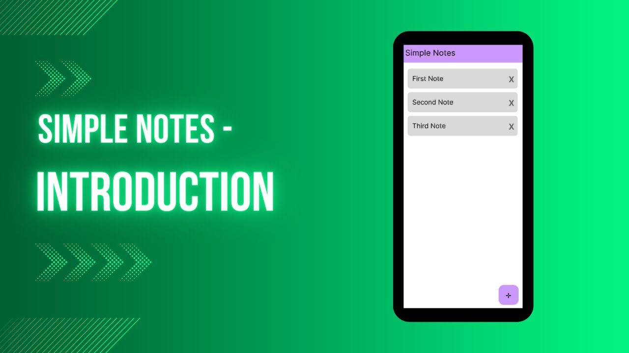 Simple Notes - Introduction | Android Application Development - YouTube