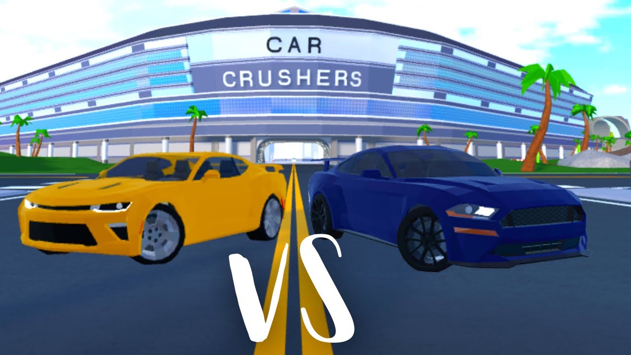 Car Crushers 2 Car vs Car: Ford Mustang Ecoboost vs Chevrolet Camaro SS ...