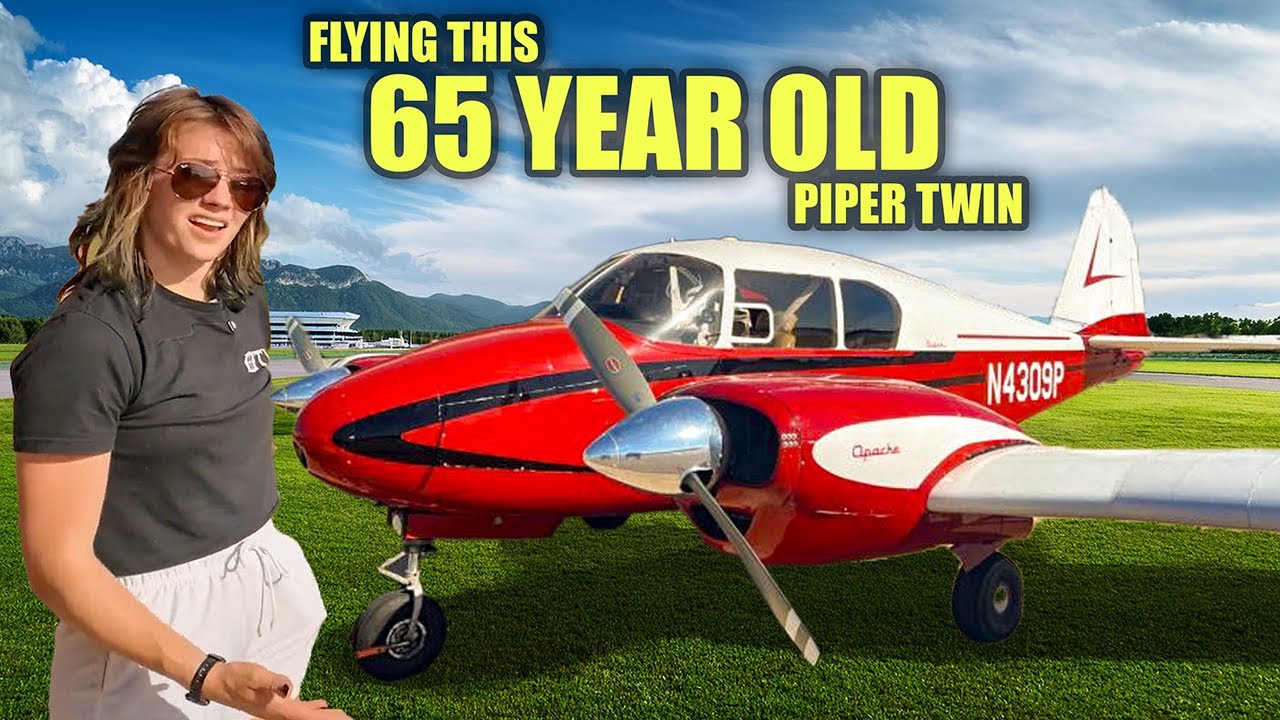 Flying a 65 YEAR OLD Piper Apache Twin - YouTube