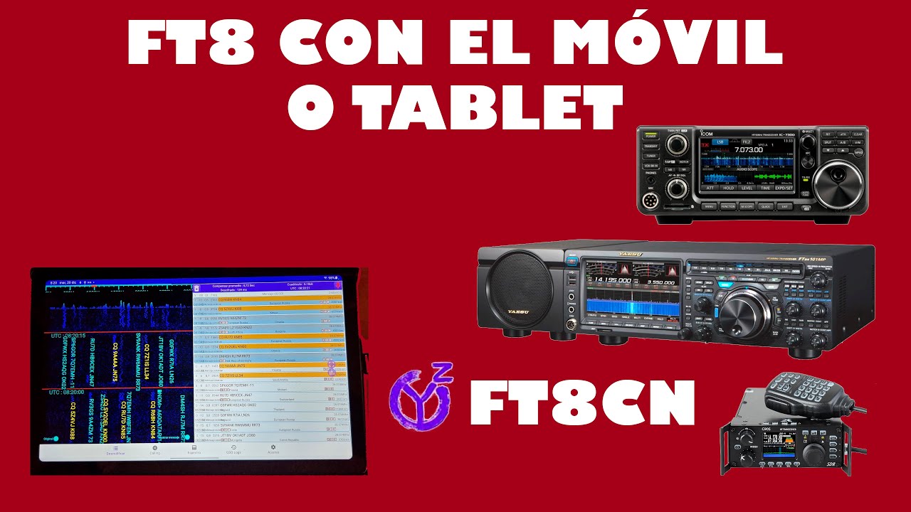 FT8 con el movil FT8CN - YouTube