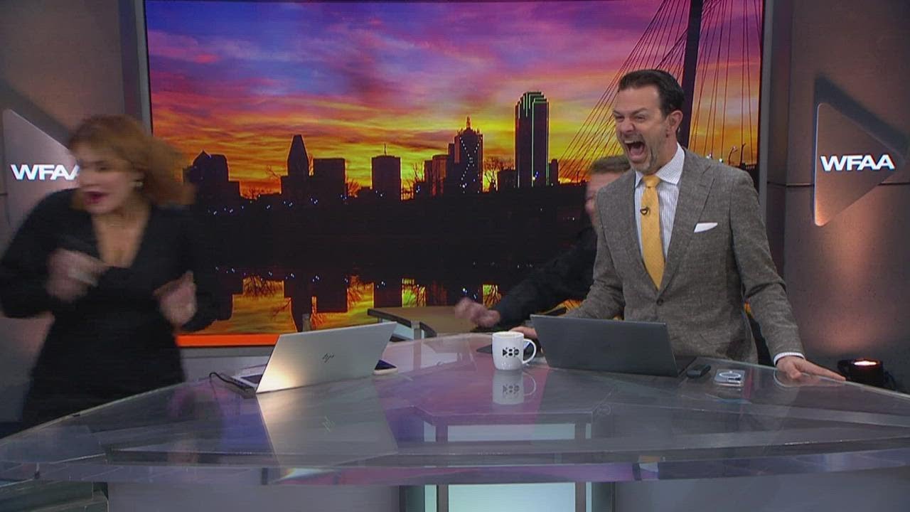 Happy Halloween: WFAA's Sean Giggy scares Marc Istook and Kara Sewell ...