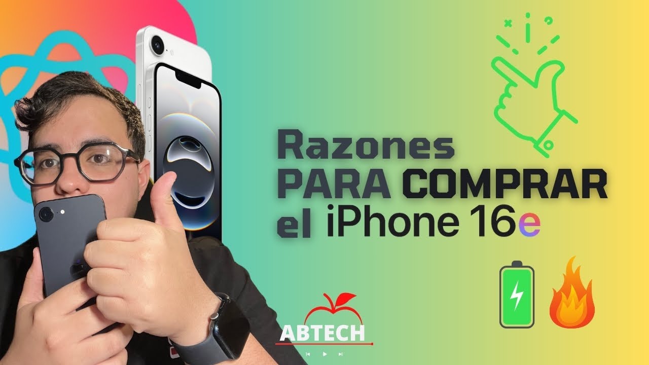 Razones para Comprar el iPhone 16e ¿El mejor calidad precio? | ABTECH - YouTube