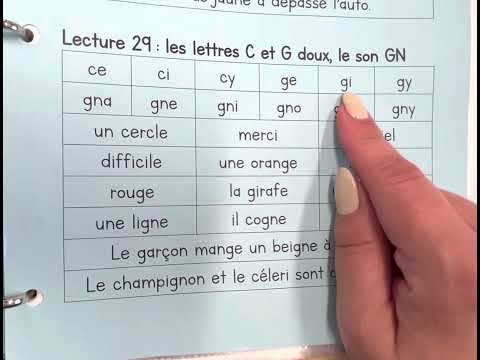 Lecture 29: les lettres C et G doux, le son GN - YouTube