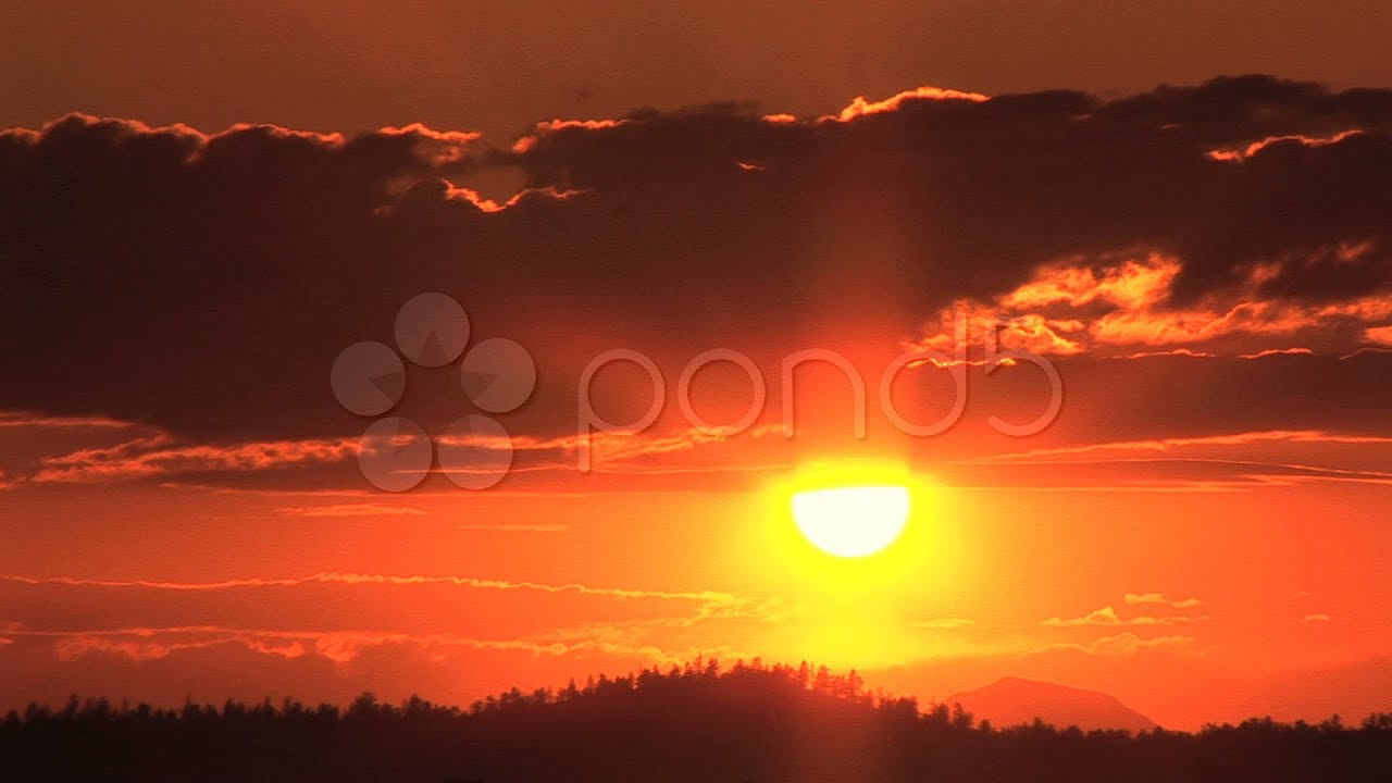 Sun Setting, Time Lapse. Stock Footage - YouTube