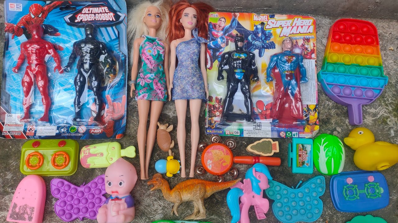 CARI ES KRIM||BATMAN||SUPERMAN||VENOM||TWINS BARBIE||ICE CREAM ...