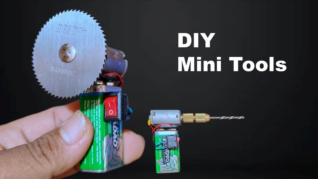 Amazing DIY: Battery-Powered Mini Tools! - YouTube