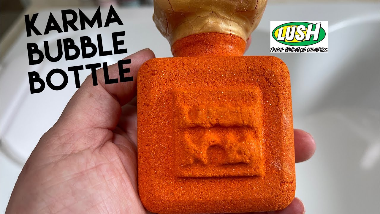 Lush New Limited Edition 2021 ‘Karma Bubble Bottle’ - Tub Demo and ...