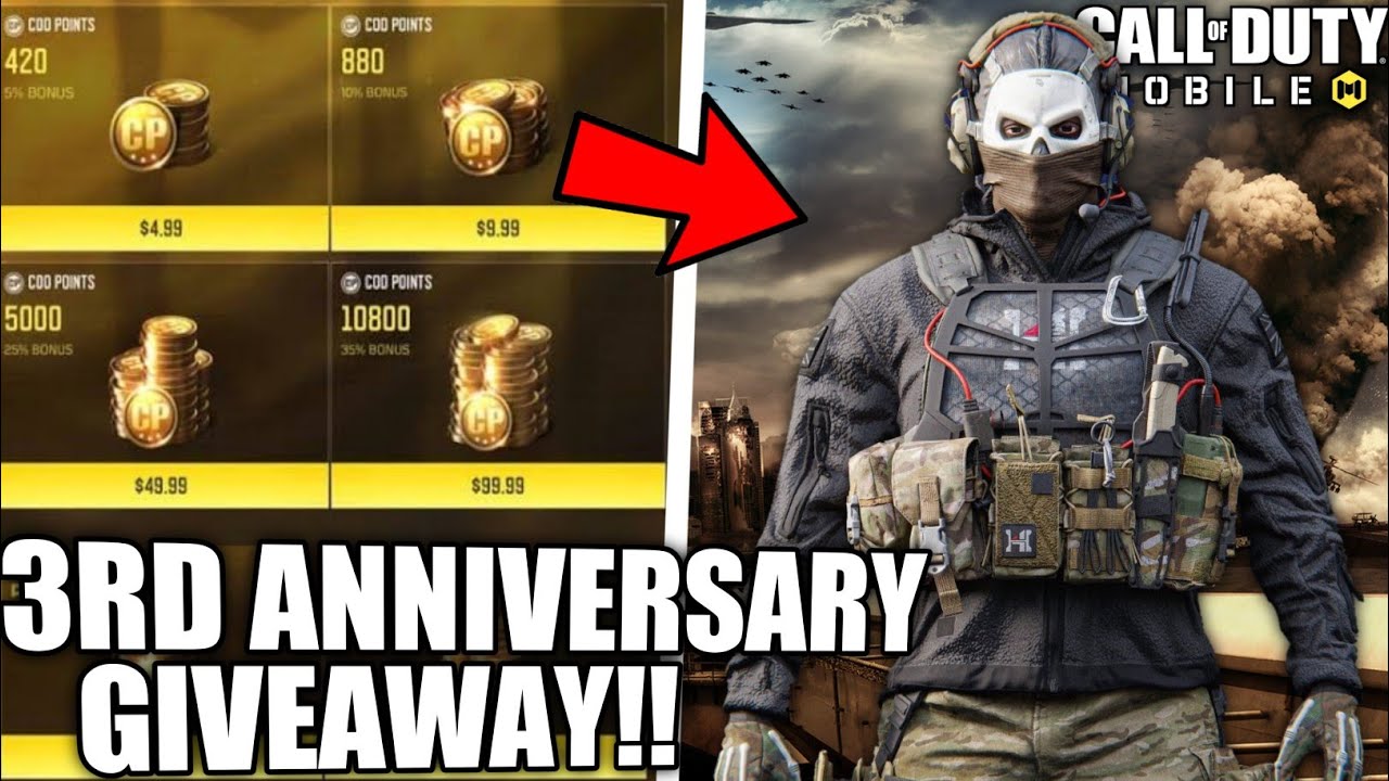 *NEW* FREE Ghost Red Team Codes & Cod Points! 3rd Anniversary Huge ...