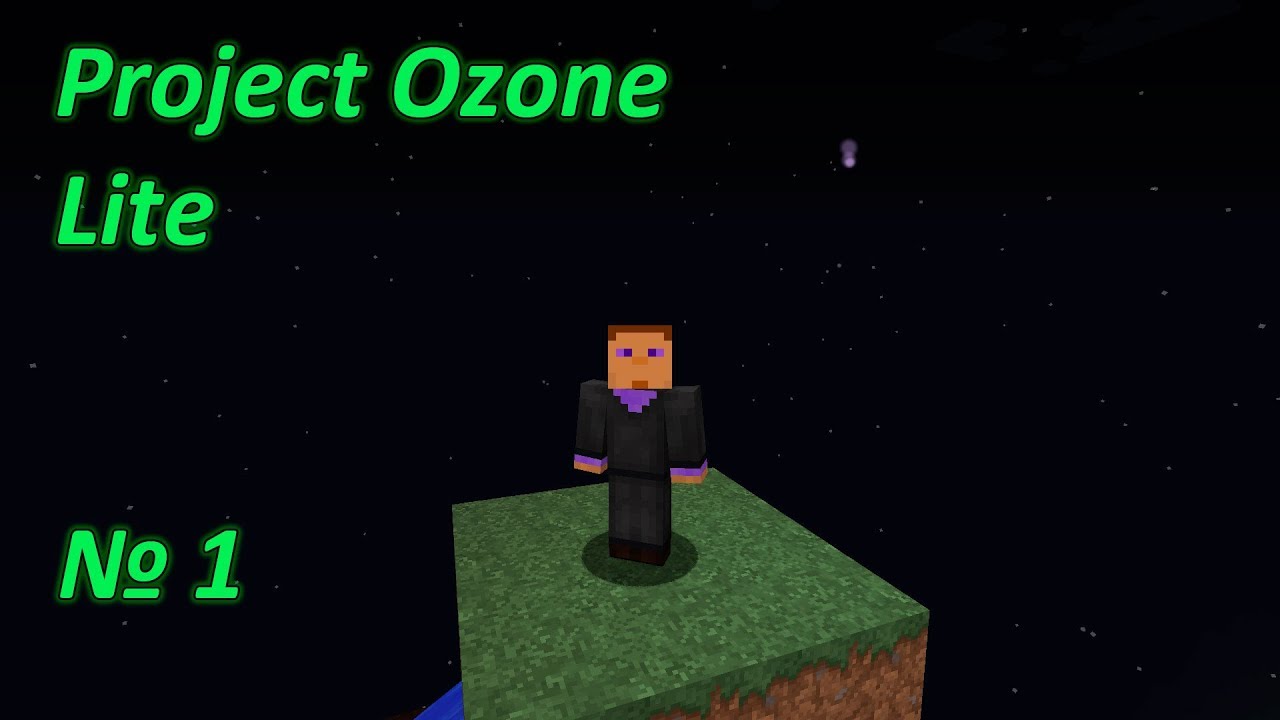 Ep.1 - начинаем новый скайблок - Project Ozone Lite - YouTube