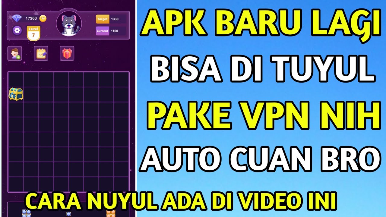 Apk Baru Lagi Bisa Di Tuyul Pake Vpn | Game Block Blast Penghasil Saldo ...