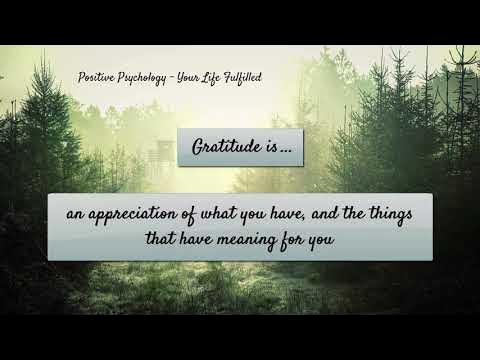Positive Psychology - Gratitude - YouTube