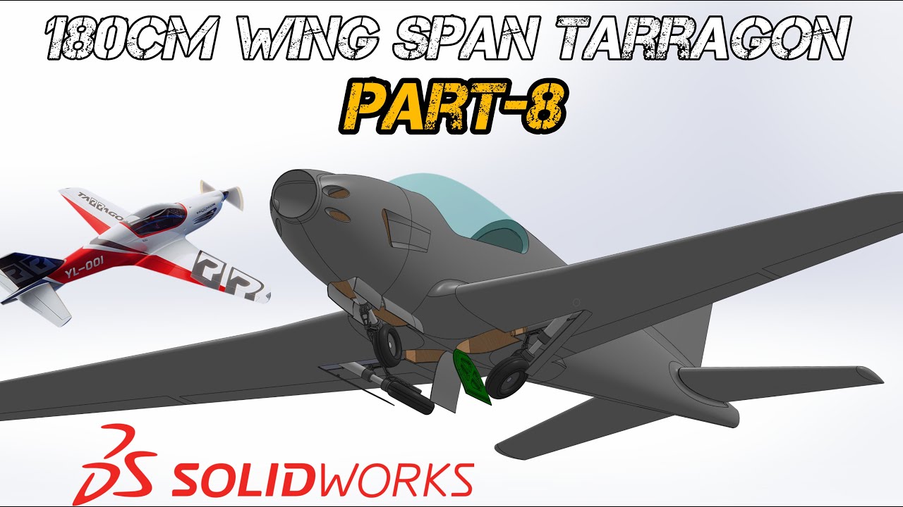 How to design 180cm wing span RC Tarragon Aircraft in Solidworks . Part ...