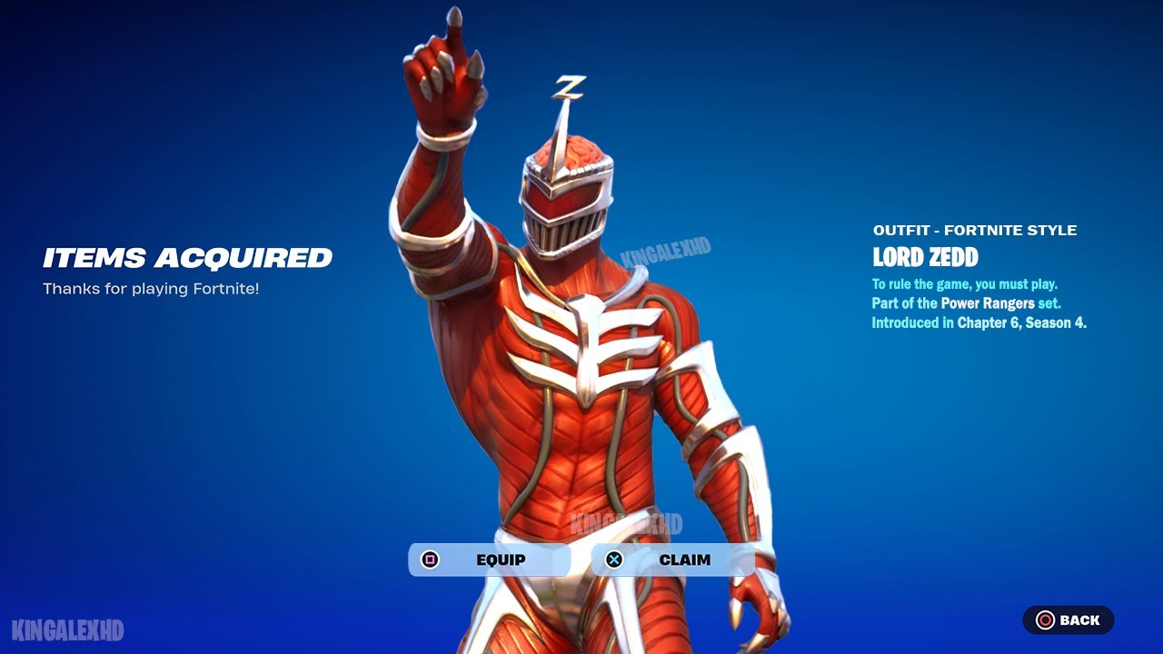 When and How to Get Lord Zedd Skin FREE In Fortnite! (Unlocked LEGO ...