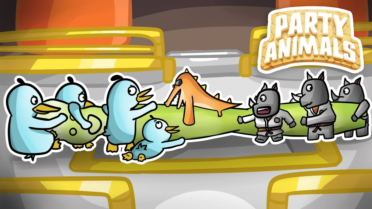 INSANE 4V4 GAMEMODE ON PARTY ANIMALS! - YouTube