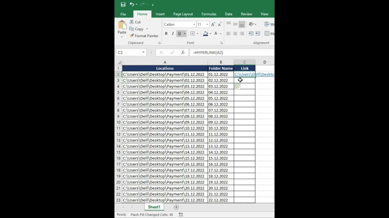 How To Create Multiple Hyperlinks In Excel With Flash Fill shorts how-to-create-multiple-hyperlinks-in-excel-with-flash-fill-shorts