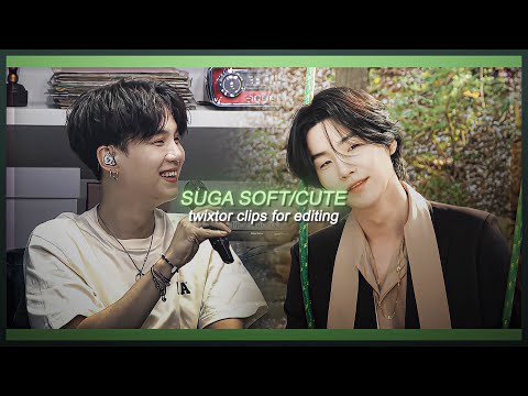 SUGA - soft/cute twixtor clips for editing (4K)- MEGA link in the desc