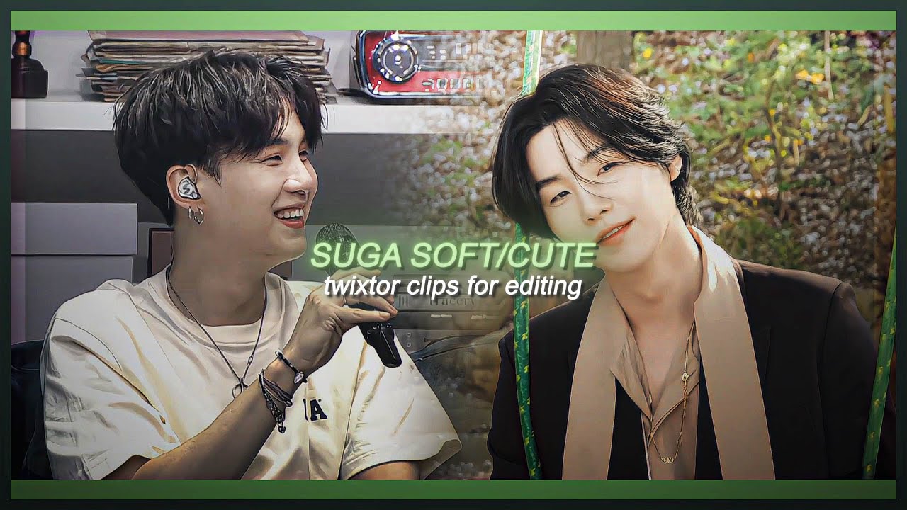 SUGA - soft/cute twixtor clips for editing (4K)- MEGA link in the desc ...