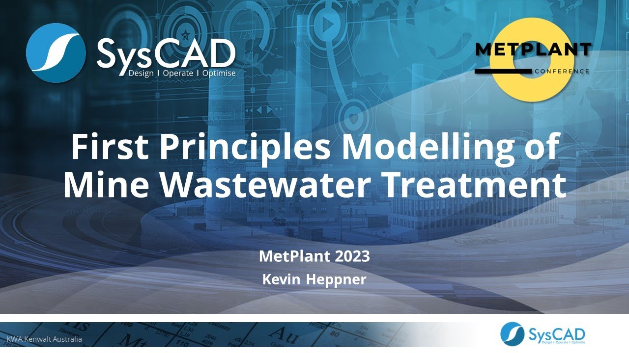 First Principles Modelling of Mine Wastewater Treatment - YouTube