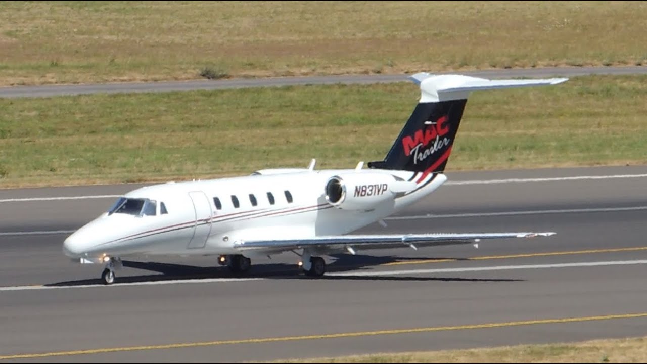 Cessna Citation III [N831VP] landing in PDX - YouTube
